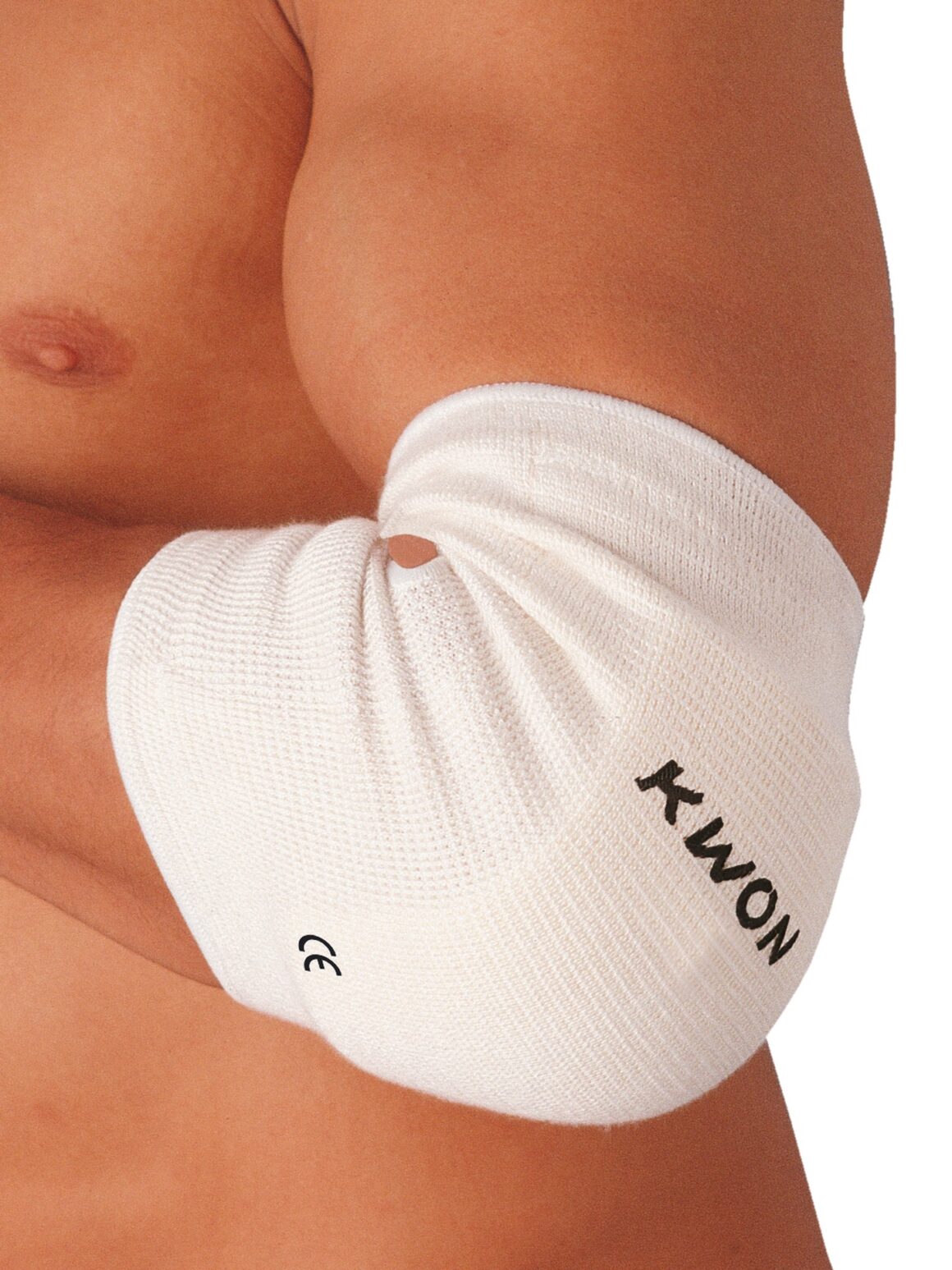 KWON – Ellbogenschützer Stoff (schwarz, weiß)